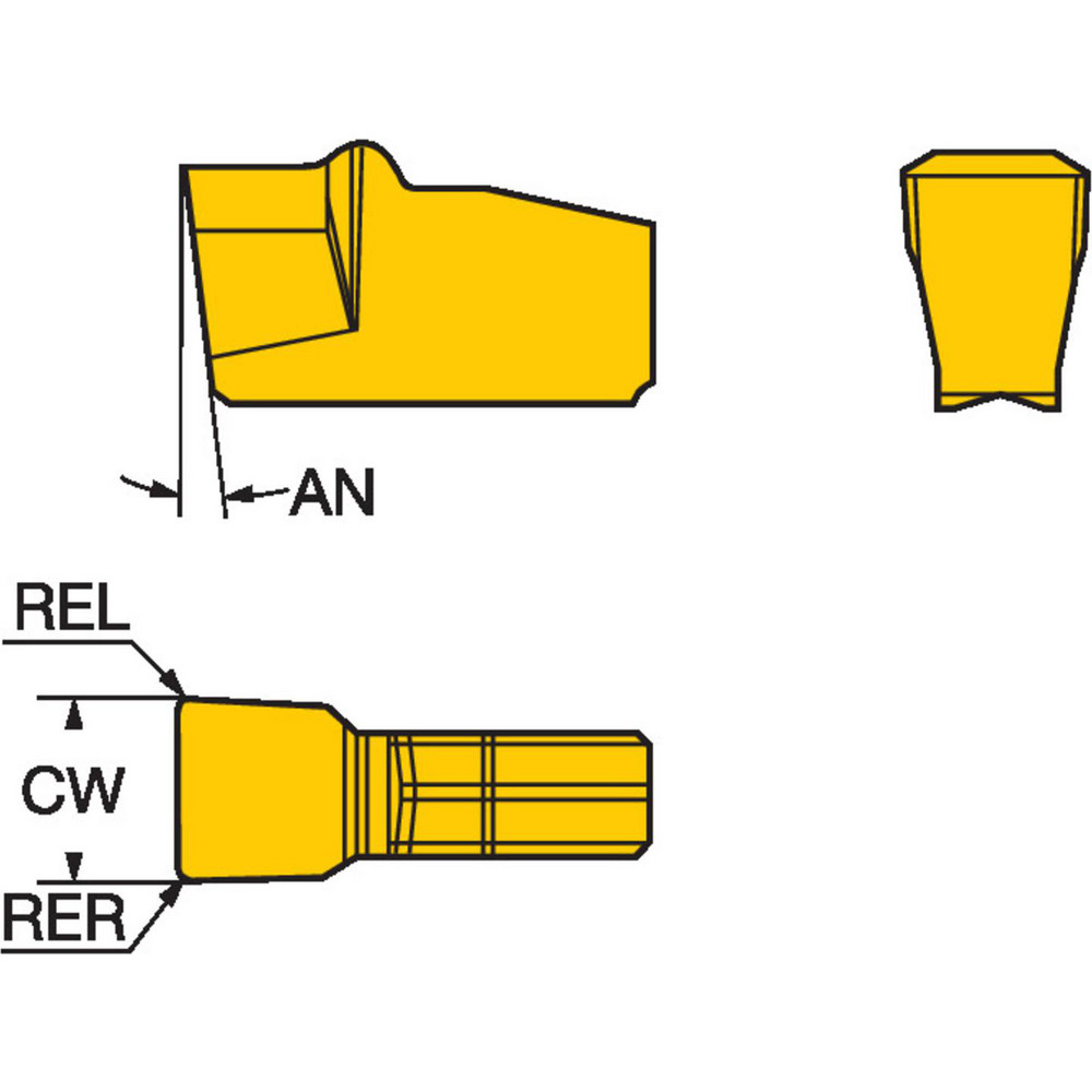Sandvik Coromant - Grooving Insert: N151.2-A250-60-4G 1125, Carbide ...