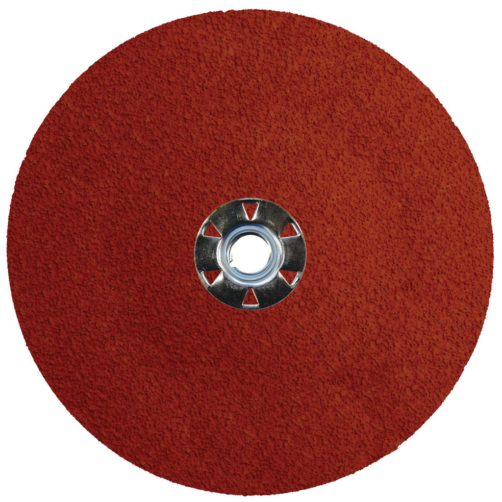 Weiler - Fiber Disc: 7" Disc Dia, 5/8-11 Hole, Threaded Arbor Hole, 36 ...