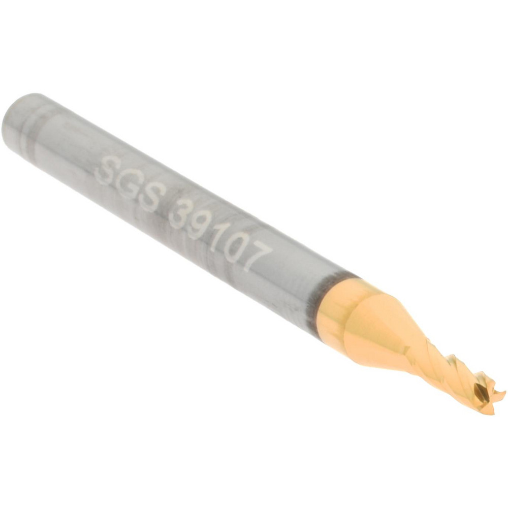 SGS - Square End Mill: 1/16" Dia, 3/16" LOC, 4 Flute, Solid Carbide ...