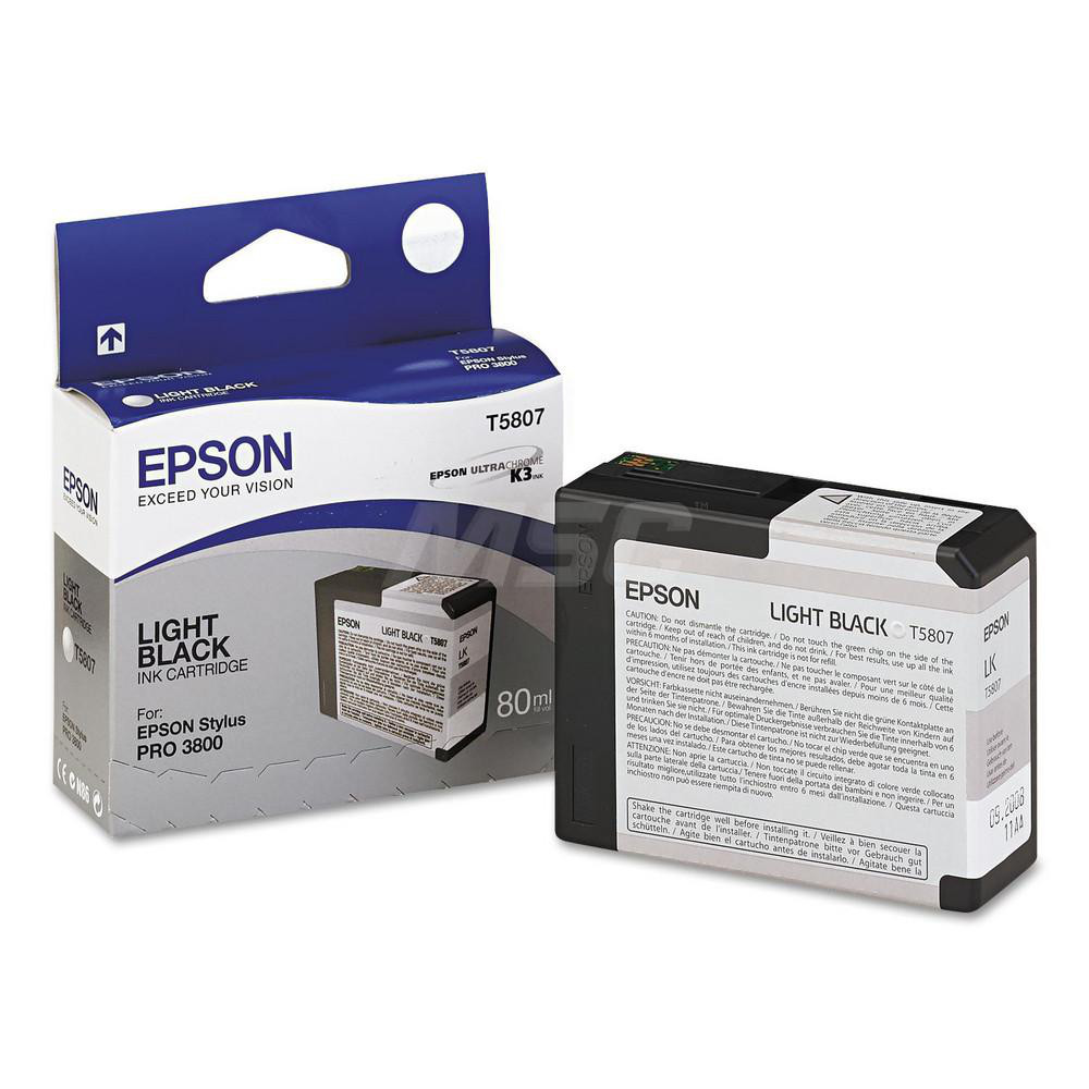 Epson - Office Machine Supplies: Ink Cartridge, Light Black, 1 per Pack ...