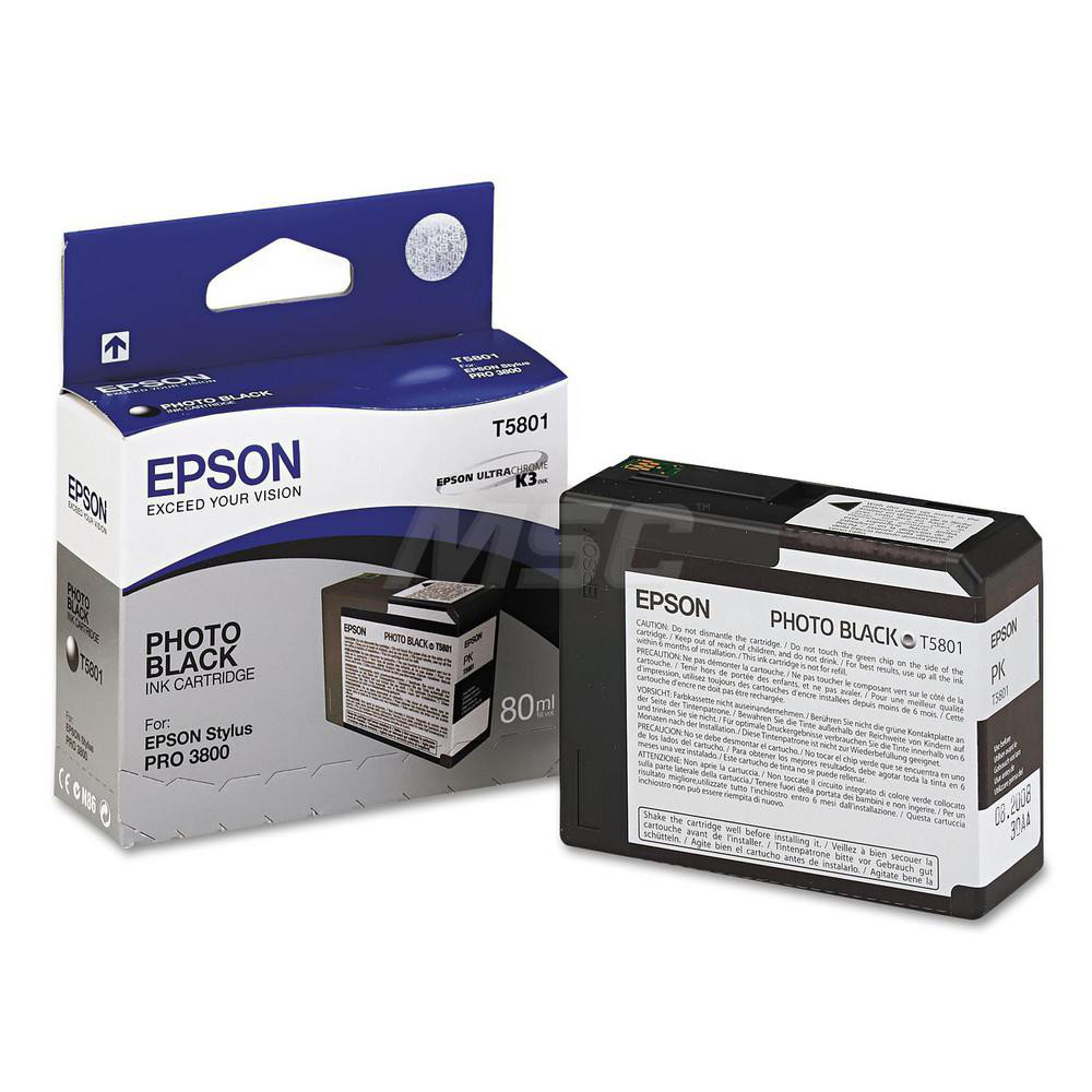 Epson - Office Machine Supplies: Ink Cartridge, Photo Black | MSC Direct