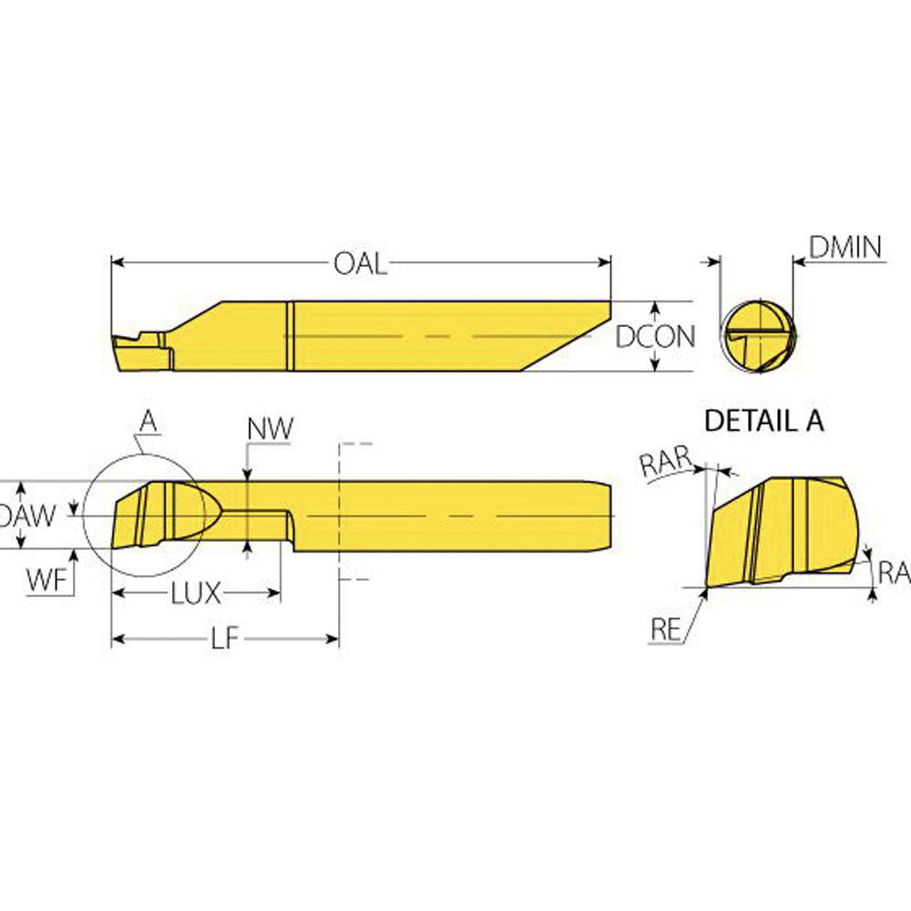 Vargus - Laydown Threading Insert: M552BCFR20L10RVBX | MSC Direct