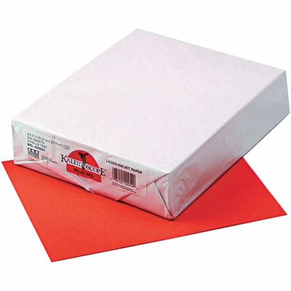 Pacon - Office Machine Supplies: Colored Copy Paper, Red, 1 per Pack ...