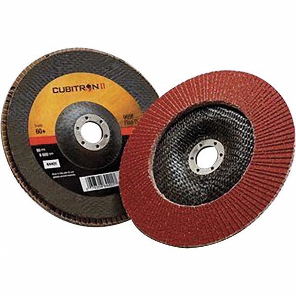 3M - Flap Disc: 7" Dia, 7/8" Hole, 60 Grit, Premium Ceramic Alumina ...