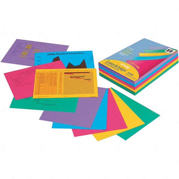 Pacon - Office Machine Supplies: Colored Copy Paper, Assorted Colors, 1 ...