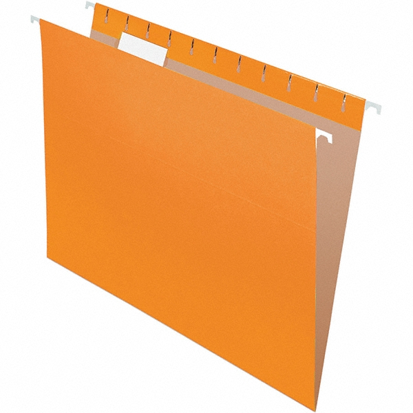 Pendaflex - Hanging File Folder: Letter, Orange, 25/Pack | MSC Direct
