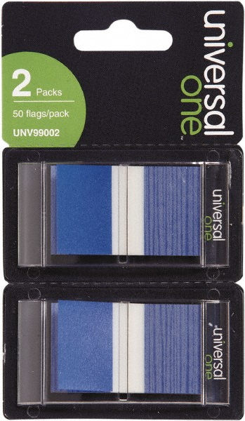 Universal One - Self-Stick Page Flags; Style: Flag ; Color: Blue ; Size ...