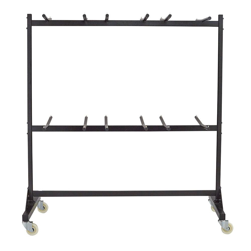 Safco - Two-Tier Chair Cart, 64-1/2w x 33-1/2d x 70-1/4h, Black | MSC ...