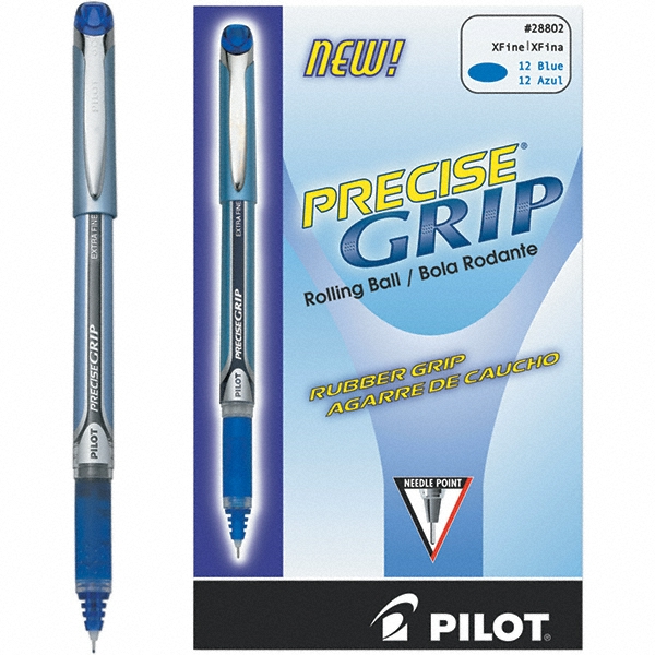 Pilot - Roller Ball Pen: Precision Tip, Blue Ink | MSC Direct