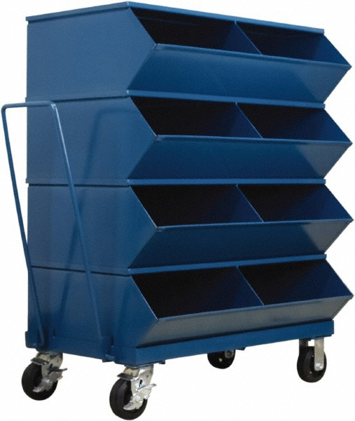 Stackbin - 4 Bin, Shelving Unit with Openings & Base | MSC Direct
