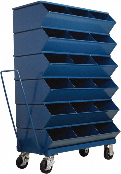 Stackbin - 6 Bin, Shelving Unit with Openings & Base | MSC Direct