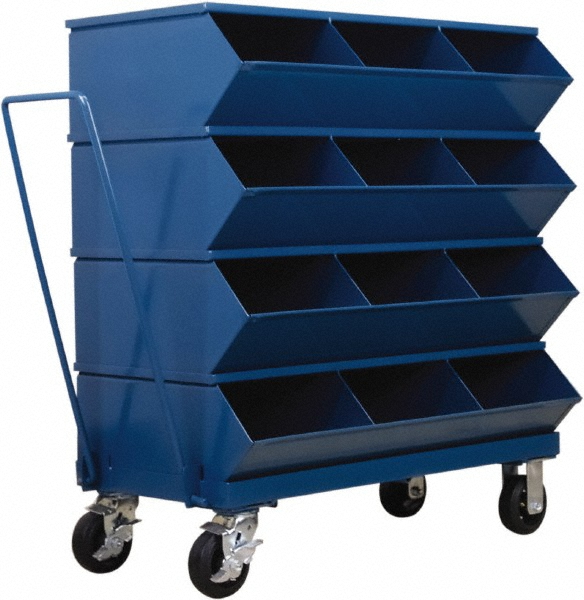 Stackbin - 4 Bin, Shelving Unit with Openings & Base | MSC Direct