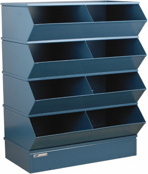 Stackbin - 4 Bin, Shelving Unit with Openings & Base | MSC Direct