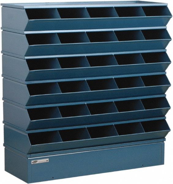 Stackbin - 6 Bin, Shelving Unit with Openings & Base | MSC Direct
