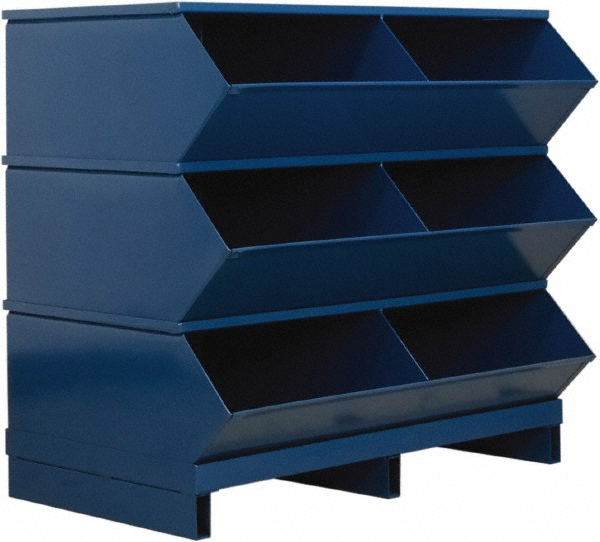 Stackbin - 3 Bin, Shelving Unit with Openings & Base | MSC Direct