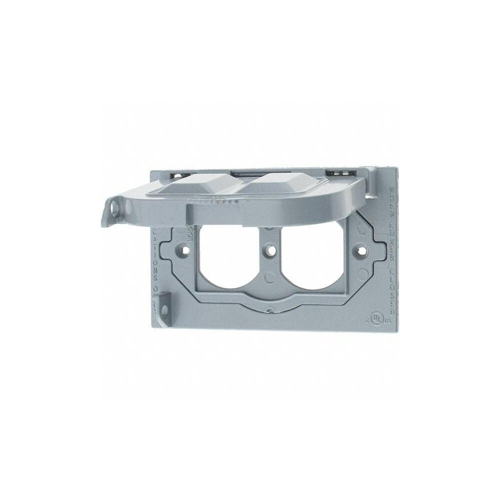 Leviton - Device Electrical Box Cover: Aluminum | MSC Direct