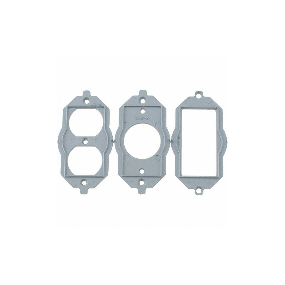 Leviton - Device Electrical Box Cover: Aluminum | MSC Direct