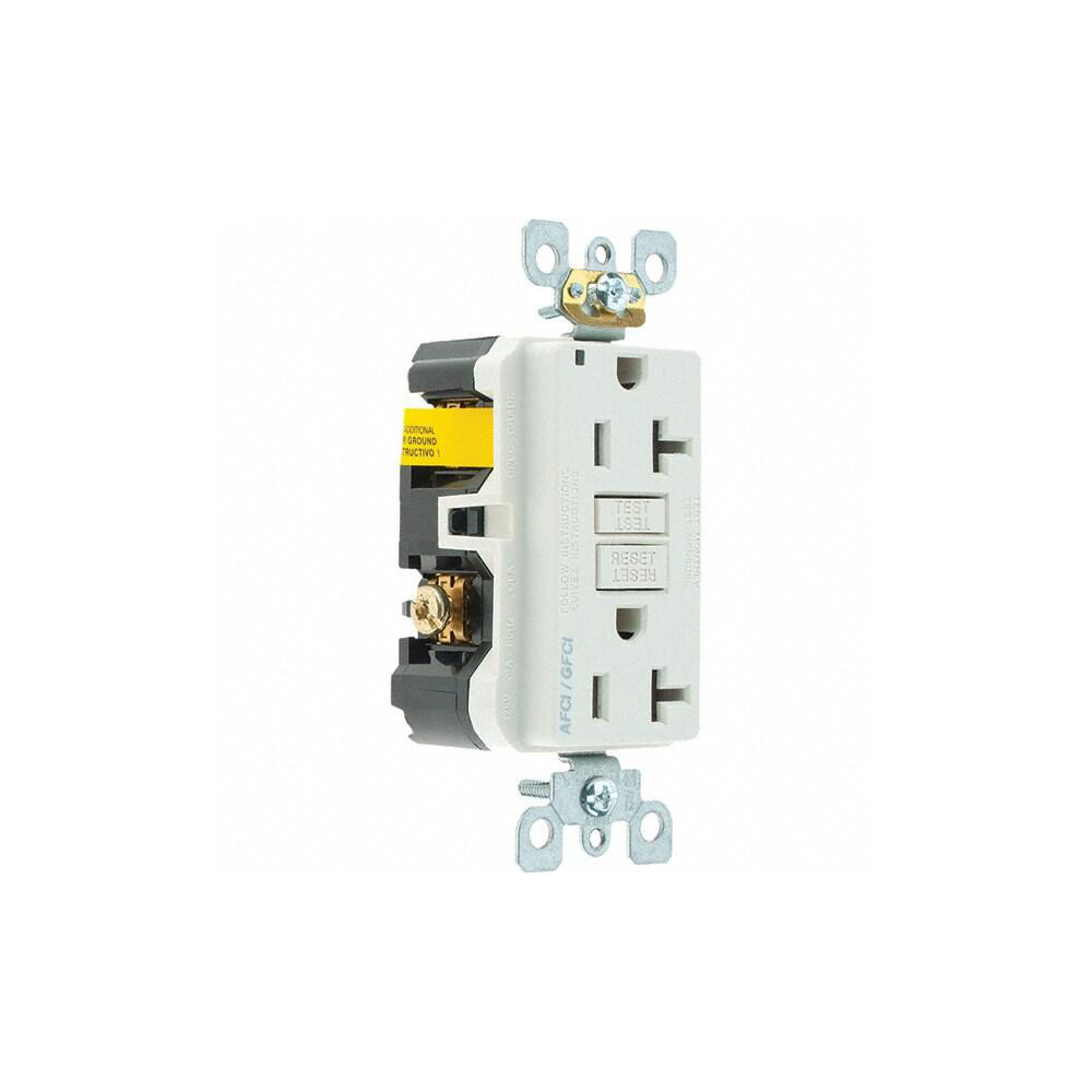 Leviton - GFCI Receptacles; Grade: Commercial; Color: Light Almond ...