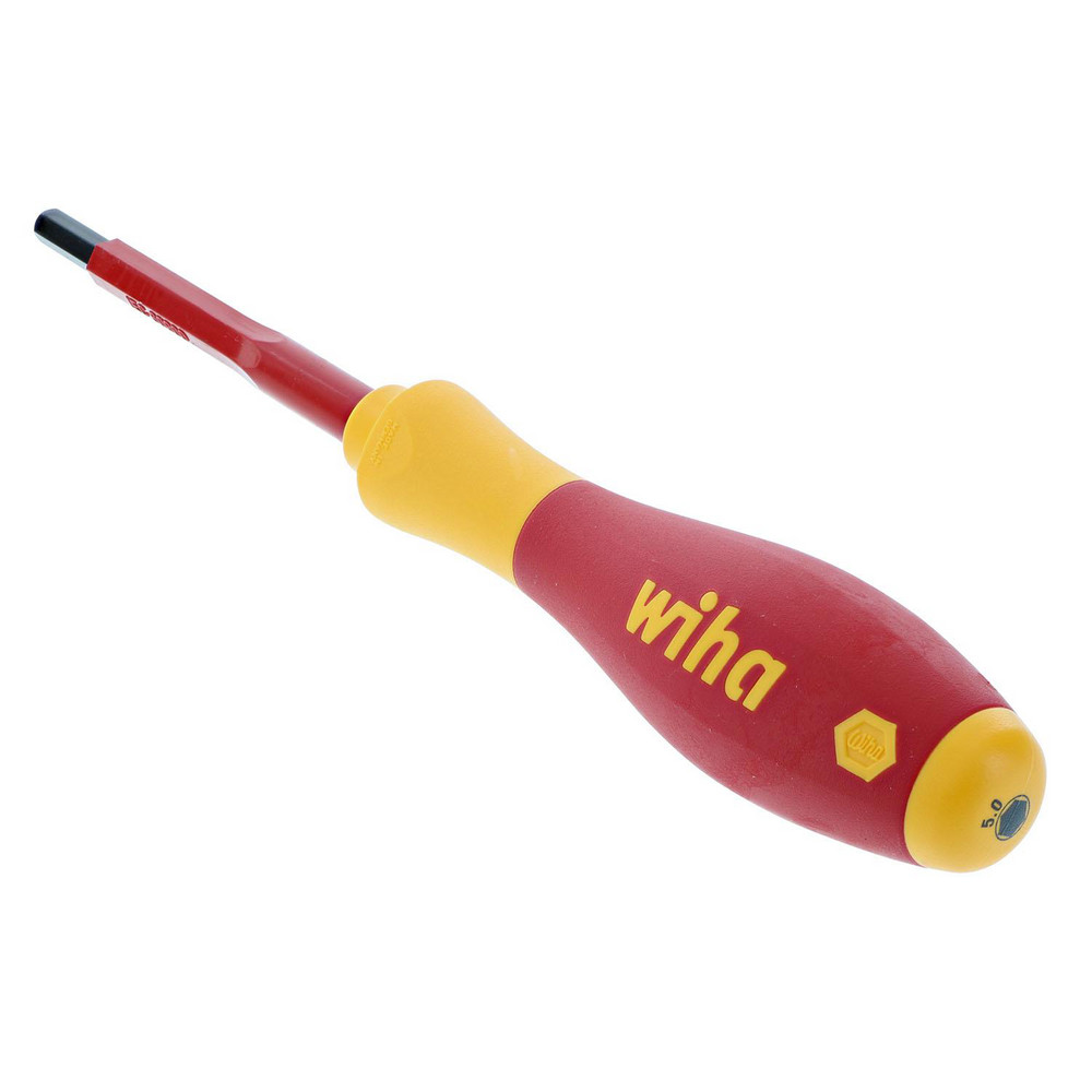 Wiha - Hex Driver: 5.00 mm Hex, 7.3000" OAL, Cushion Grip, Insulated ...