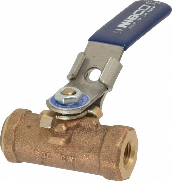 NIBCO - Standard Manual Ball Valve: 1/4" Pipe, Reduced Port | MSC Direct