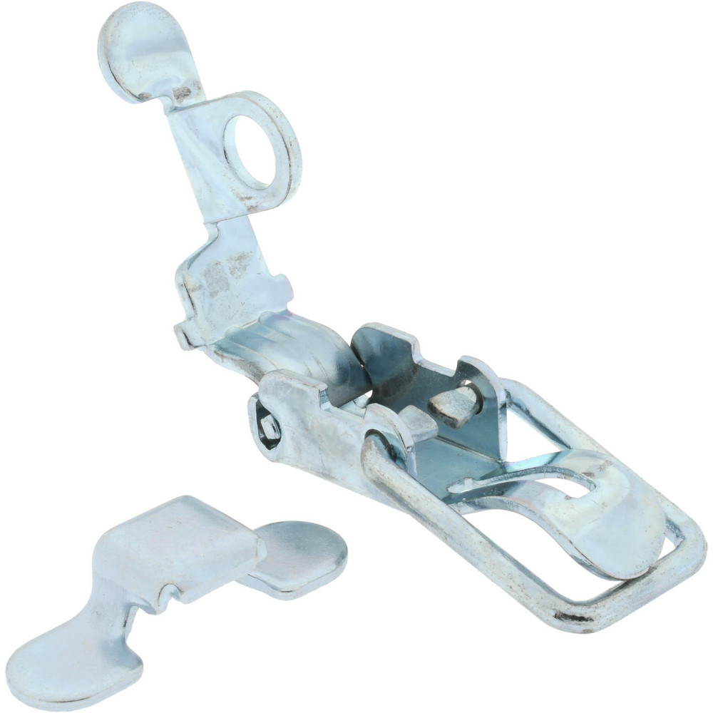 Value Collection - Padlockable Door Latch: 0.92" OAW, Steel, Zinc ...
