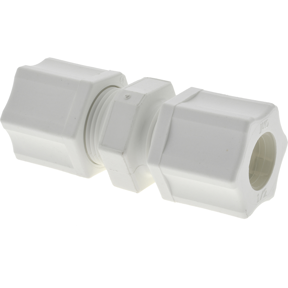 Made in USA - 1/2" Tube OD, Polypropylene Plastic Compression Tube ...