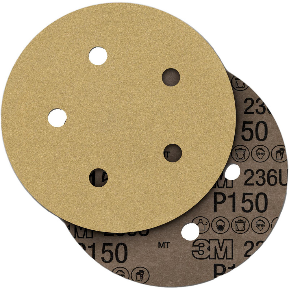 3M - Hook & Loop Disc: 5" Dia, 80 Grit, Coated, Aluminum Oxide | MSC Direct