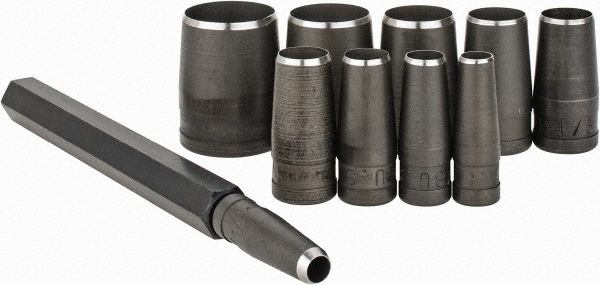 Lang - 11 Piece, 1/4 to 1", Hollow Punch Set - 32997314 - MSC ...
