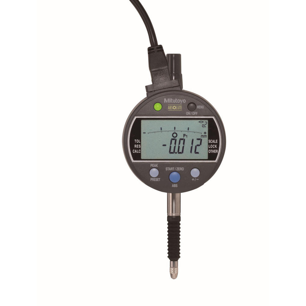 Mitutoyo - LCD Electronic Drop Indicator: 1/2" Max, 0.000100" Accuracy ...