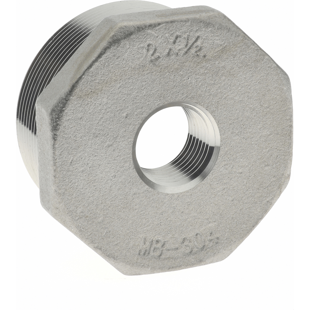 Merit Brass - Pipe Bushing: 2 x 1/2", 304 Stainless Steel | MSC Direct