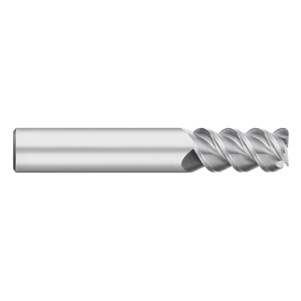 Titan USA - Corner Radius End Mill: 1/8" Dia, 1/2" LOC, 0.0100" Radius ...