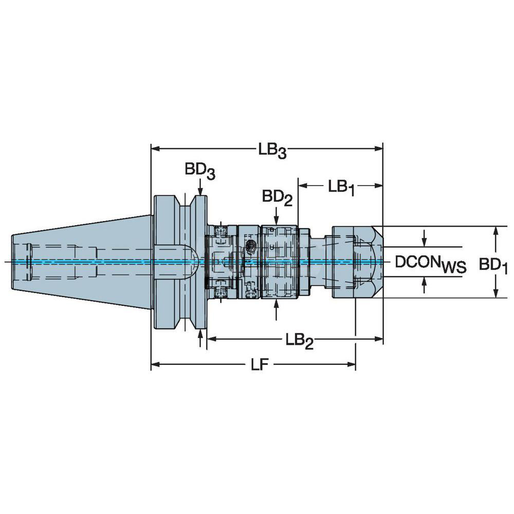 Sandvik Coromant - BT30 Taper Shank Tapping Chuck/Holder - 54922265 ...