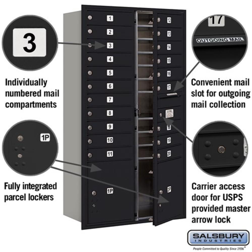 Salsbury Industries - Mailboxes: Mount Type: Surface; Lockable: Yes ...