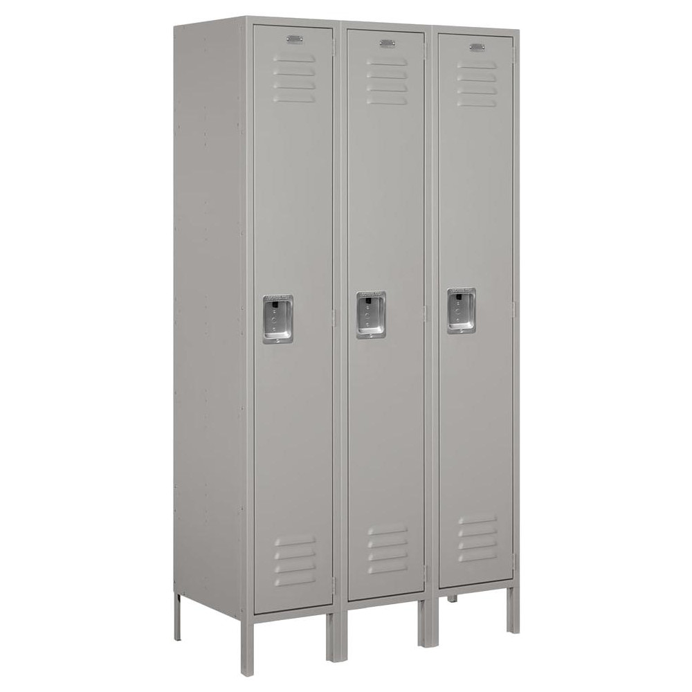 Salsbury Industries - 3-Wide Locker: 45" Wide, 18" Deep, 78" High ...