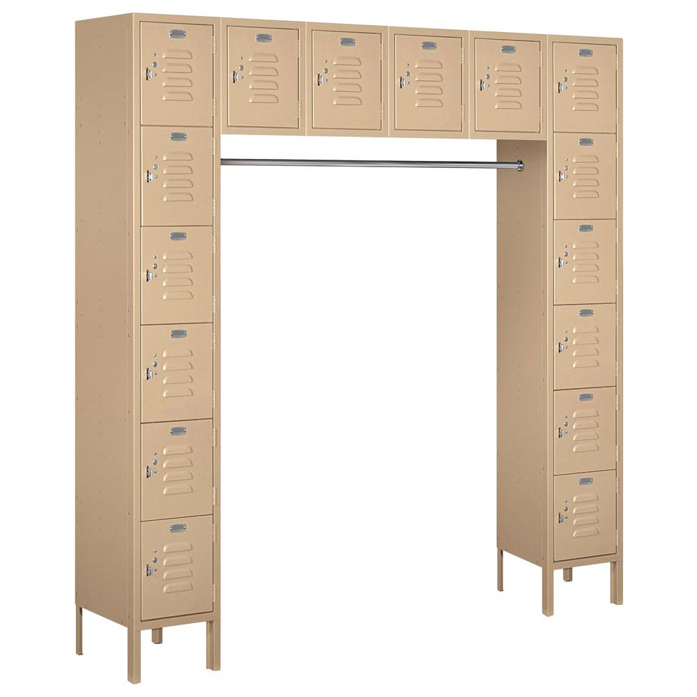 Salsbury Industries - Horizontal Locker: 72" Wide, 18" Deep, 78" High ...