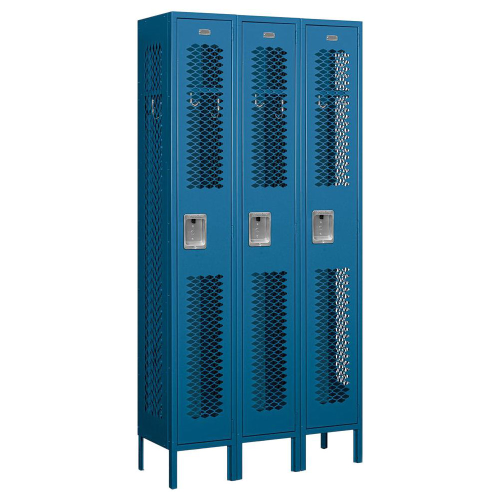 Salsbury Industries - 3-Wide Locker: 36" Wide, 12" Deep, 78" High ...