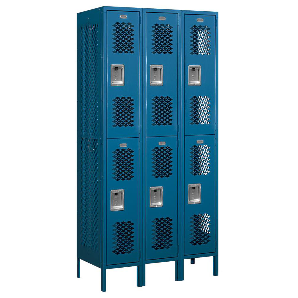 Salsbury Industries - 3-Wide Locker: 36" Wide, 18" Deep, 78" High ...