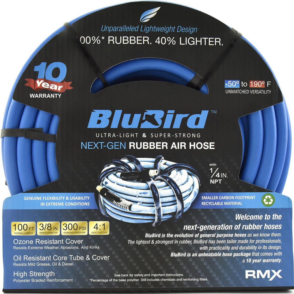 BluBird - BluBird 3/8" x 100' Rubber Air Hose | MSC Direct