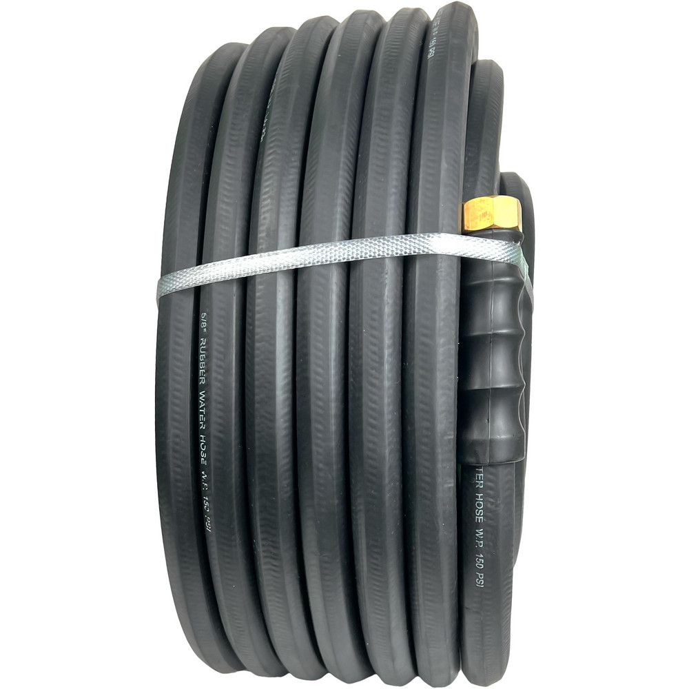 Impulse - Garden Hose: 5/8" Dia, 100 ft, 5/8" GHT Thread, Black, Rubber ...