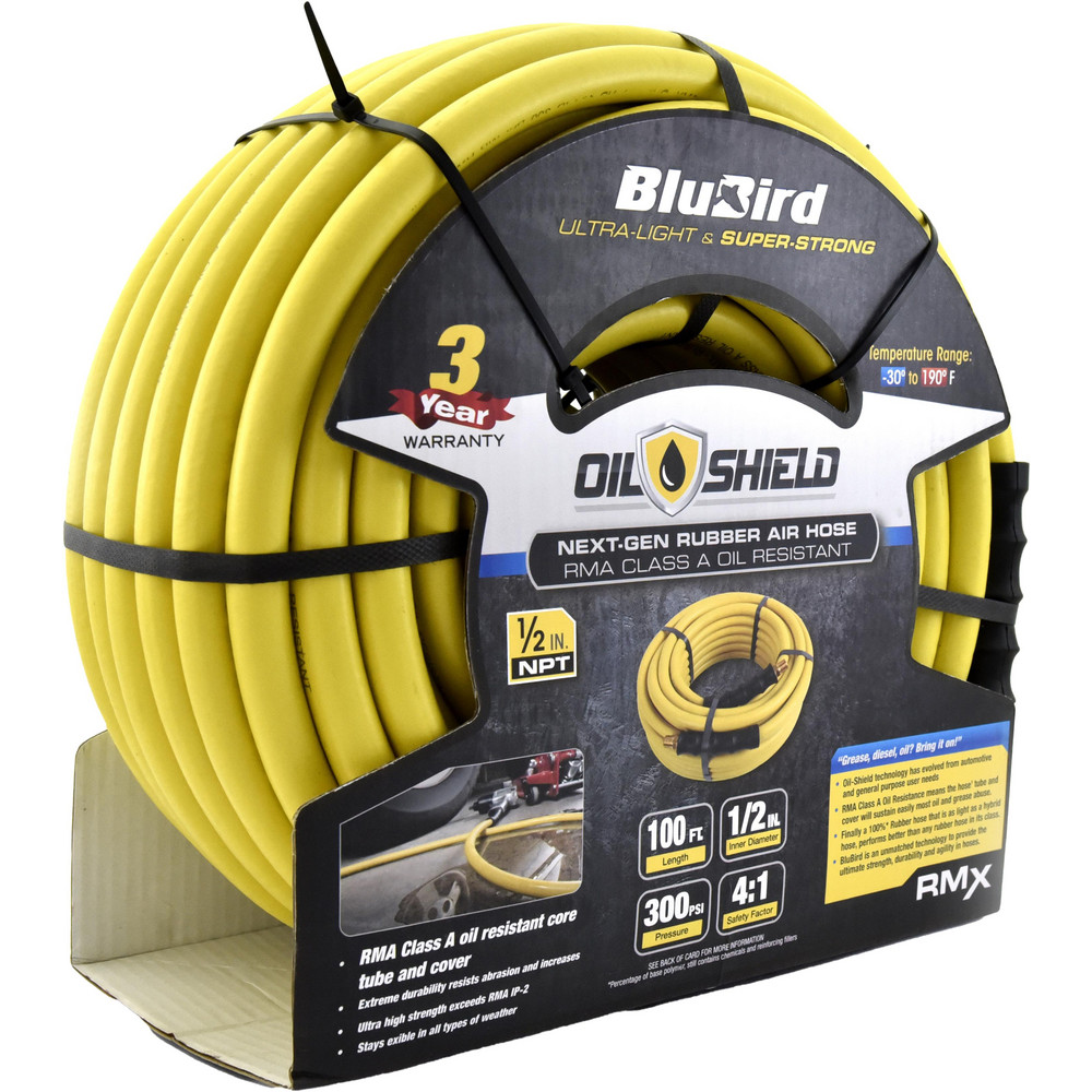 Oil Shield - BluBird OilShield 1/2" x 100' Rubber Air Hose | MSC Direct