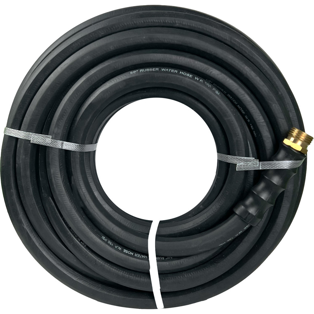 Impulse - Garden Hose: 5/8" Dia, 50 ft, 5/8" GHT Thread, Black, Rubber ...