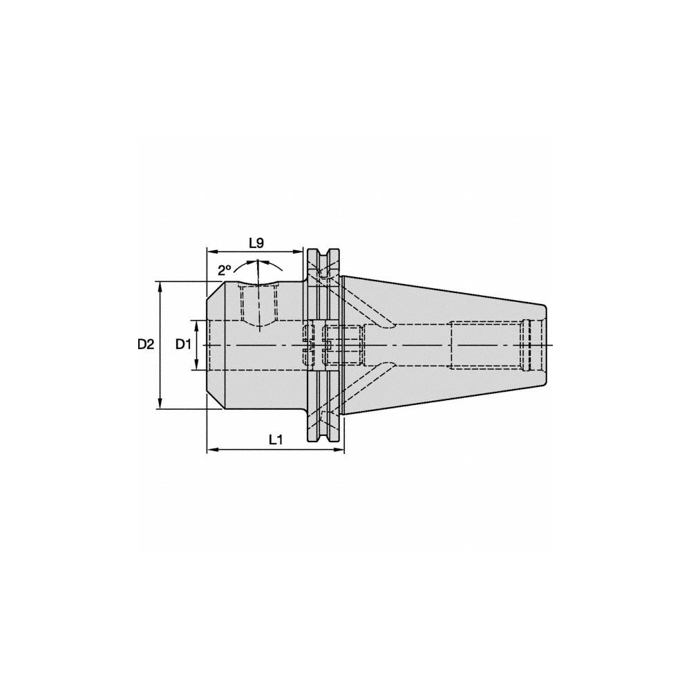 Kennametal - Whistle Notch Adapter: SK50 Taper, 25 mm Hole Dia, 70 mm ...