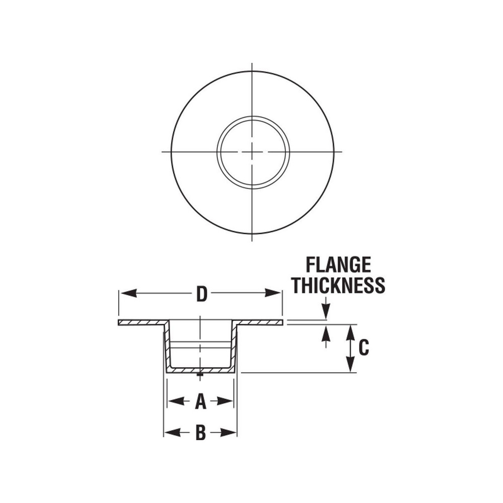 Caplugs - Flange Plug: Fits 3/4" Pipe, Round Head | MSC Direct