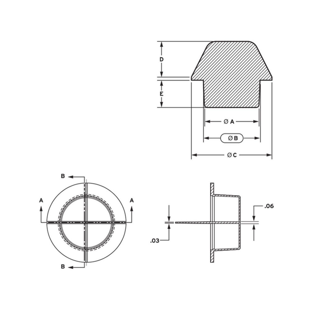 Caplugs - Tapered Plug: 2.6385" ID, Pull-Tab Head | MSC Direct