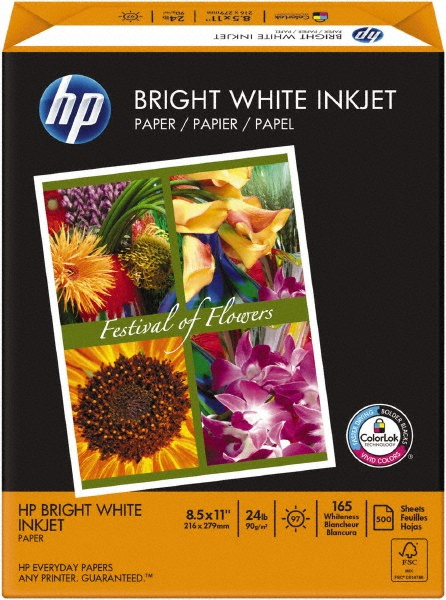 Hewlett-Packard - Office Machine Supplies: Colored Copy Paper, White, 1 ...