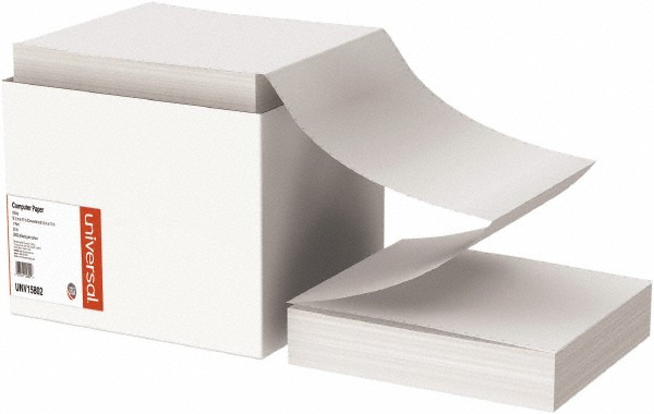 UNIVERSAL - Office Machine Supplies: Computer Paper, White | MSC Direct