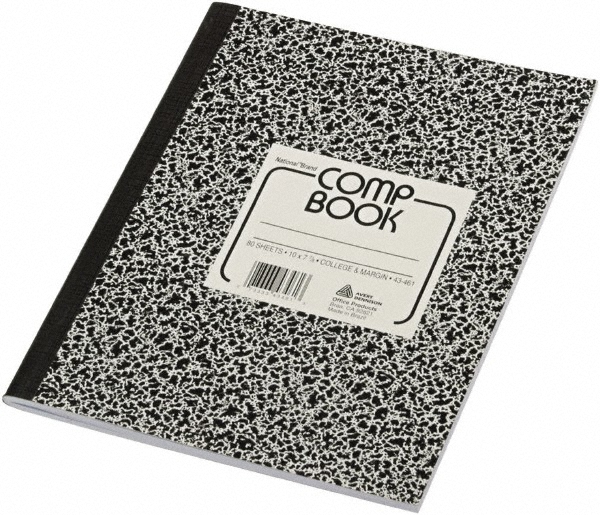 National Brand - Composition Book: 80 Sheets, 7-7/8 x 10" Sheet ...