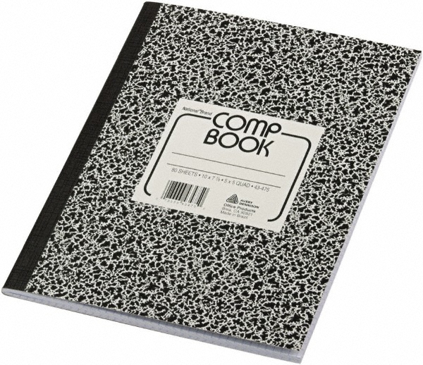 National Brand - Composition Book: 80 Sheets, 7-7/8 x 10" Sheet ...