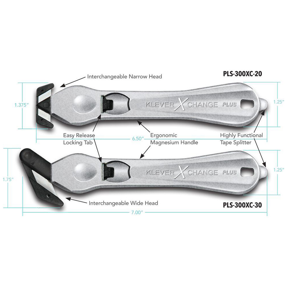 Klever Innovations - Utility Knife: Recessed & Hook Blade | MSC Direct