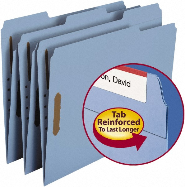 SMEAD - File Folders with Top Tab: Letter, Blue, 50/Pack | MSC Direct